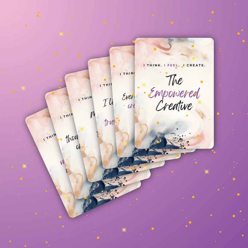 The Empowered Creative - Printable Empowerment Card Deck with Matching ...